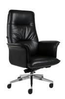 China 360 Degree Conjoined Armrest Leather Revolving Chair With Armrest for sale