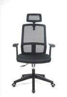 China 310lbs 140kg Swivel Office Chairs High Back Lumbar Support for sale