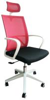 China Colored High Back 45KG/M3 Manager Mesh Chair Waterfall Edge for sale