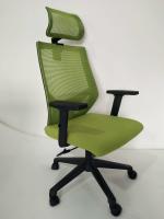 China Black Arm High Back Swivel Chair , 100mm-70mm Mesh Desk Chair for sale
