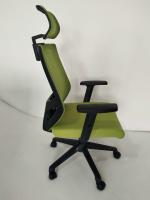 China Black Arm High Back Swivel Chair , 100mm-70mm Mesh Desk Chair for sale