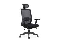 China Conjoined Armrest Swivel Mesh Office Chair , Dia60mm Wire Net Chair for sale