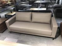 China Wood Single Leather Sofa , DIOUS Office Reception Seating for sale