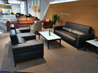 China Living Room Office Reception Sofa , Commercial L Shaped Sectional Couch for sale