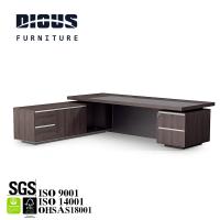 China Steel Leg Melamine Computer Desk , 0.75m L Shape Office Table for sale