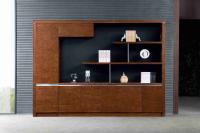 China 3400*400*2200mm Office Bookcase Cabinet With V Shaped Handle​ for sale