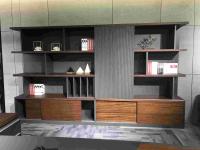 China 0.6mm MDF Office Bookcase Cabinet With Double Acting Door for sale