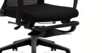 China 5 Legs Ergonomic Desk Chair , 2.5mm Footrest Lumbar Support Chair for sale