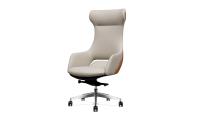 China 135 Degree Modern Executive Office Chair , DIOUS Grey Leather Desk Chair for sale