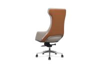 China 135d Tilt Revolving Leather Chair , 0.4m3 Ergonomic Leather Chair for sale