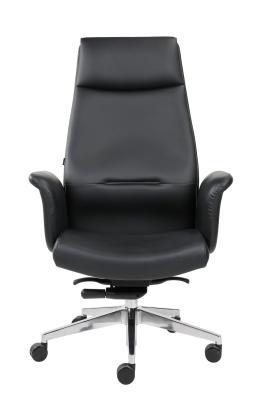 China Executive Leather Revolving Chair 790*700*1220mm Size A Castors for sale