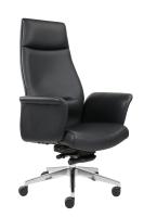 China Executive Leather Revolving Chair 790*700*1220mm Size A Castors for sale