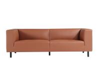 China Tufted Leather Modular Office Reception Sofa Free Combination for sale