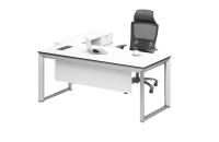 China White Square Shaped Manager Office Desk 0.1277CBM Volume for sale