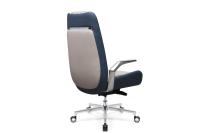 China High Back Leather Swivel Revolving Chair Lock At 3 Positions for sale
