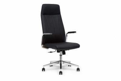 China Black PU Leather Revolving Chair Executive Manager Office Chair for sale