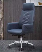 China High Back Office Leather Revolving Chair With 3 Class Gas Lift  Five Star Leg for sale