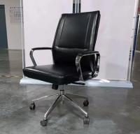 China Executive Swivel PU Leather Revolving Chair With Castors for sale