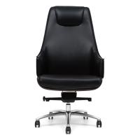 China Aluminum Base High Back Leather Executive Chair Lock At 3 Positions for sale