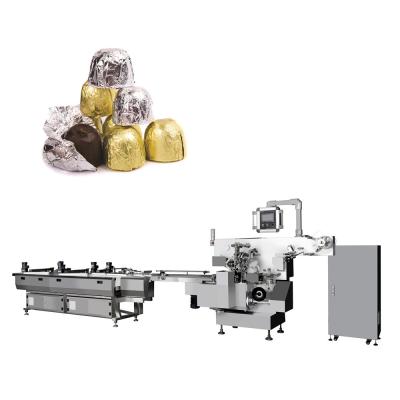 China Automatic Chocolate Foil Wrapping Machine 300ppm Electric Driven 380V 5KW for sale