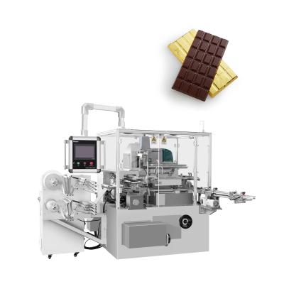 China Full Automatic Chocolate Tablets Packing Machine 80-200mm Length 60-120 Packs Per Minute with Gluing Function for sale