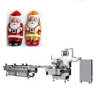 China PLC Controlled Chocolate Packaging Machine 200-300 Pics Min Speed Film Wrapping for sale