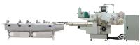 China SL-SBZB450D Automatic Chocolate Fold Packing Machine With Conveyor for Paper Wrapping for sale