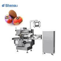 China Automatic Chocolate Hollow Egg Ball Foil Wrapping Machine 220V 60-150pcs/min for sale