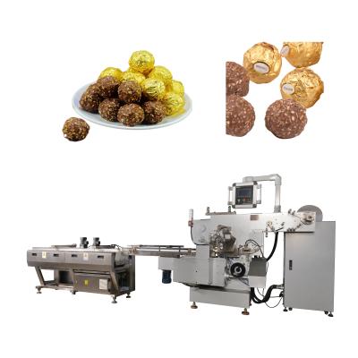 China Full Automatic Chocolate Wafer Ball Packaging Machine 200-300 Pics/Min SL-SBJS260 for sale
