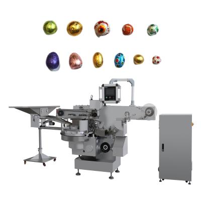 China Full Automatic Chocolate Ball Egg Foil Wrapping Machine 300-400 Pcs/Min for Food Processing for sale