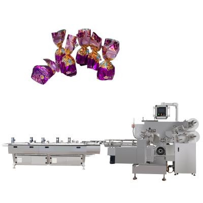 China Automatic Horizontal Wrapping Packing Machine 300pcs/min for Candy Chocolate Packaging 380V for sale