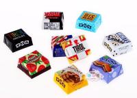 China PLC Servo Touch Screen Automatic Flow Chocolate Bar Paper Wrapper Horizontal Packing Machine 240-280 Pics/Min for sale
