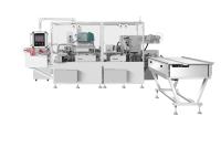 China Hot Welding Semi-automatic Horizontal Chocolate Bar Tablets Fold Wrapping Packing Machine for sale