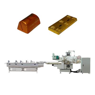 China Automatic Chocolate Envelop Fold Wrapping Machine 240-260 Packs Per Minute 380V for sale