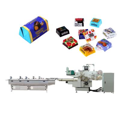 China Full Automatic Candy Chocolate Bar Envelop Fold Packing Machine 260ppm 0.6Mpa Air Supply for sale