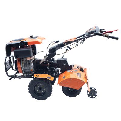 China Farms BSX1100D Mini Power Tiller Hand Operated Walking Tractor Weeding Cultivator, Cultivator Used For Digging for sale