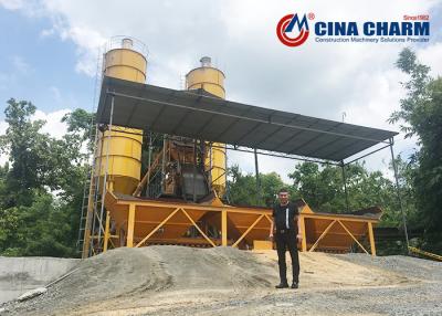 China HZS50 ready mixed concrete batching plant fixed type concrete mixing plant portable concrete batching plant for sale