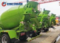 China Fast Climbing 4m3 Concrete Mixer Truck , Concrete Mixing Transport Trucks for sale