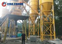 China 100 Ton Cement Silo With Vibrators For Grain / Fly Ash / Bulk Material Storage for sale