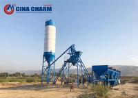 China Hopper lift hzs 35 concrete batching plant Hopper material feeding Concrete batching plant with 50t cement silo for sale