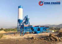 China Hopper lift hzs 35 concrete batching plant Hopper material feeding Concrete batching plant with 50t cement silo for sale
