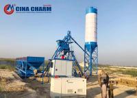 China Fixed Lift Hopper Dry Mix Skip Type Stationary Concrete Batching Plant Price stationary concrete batching plant for sale