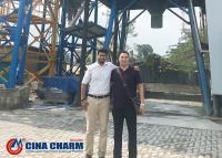 China 50m3/h electric equipment hopper type hzs50 ready concrete mixing batching plant concrete batching mixing plant for sale