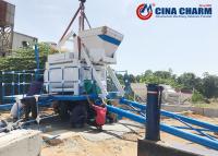 China 50m3/h electric equipment hopper type hzs50 ready concrete mixing batching plant concrete batching mixing plant for sale