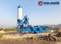 China Automatic Type Concrete Batching Plant HZS75 enviromental concrete mixer plant  skip hoist mixing plant for sale
