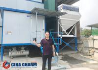 China Automatic Type Concrete Batching Plant HZS75 enviromental concrete mixer plant  skip hoist mixing plant for sale