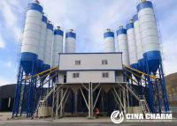 China Construction Belt Conveyor 120m3/H HZS120 Concrete Mixing Plant for sale
