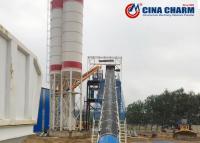 China Construction Belt Conveyor 120m3/H HZS120 Concrete Mixing Plant for sale
