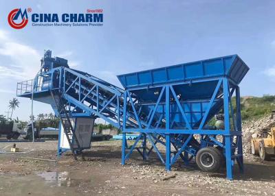 China YHZS35 Mobile Concrete Batching Plant Manufacturers mini cement plant  mobile concrete batching plant for sale