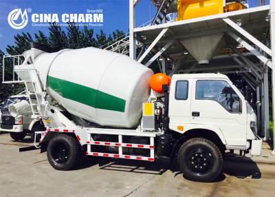 China Fast Climbing 4m3 Concrete Mixer Truck , Concrete Mixing Transport Trucks for sale